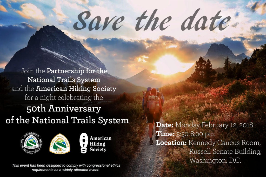50th Anniversary of the National Trails System Act Reception | Partnership for the National ...