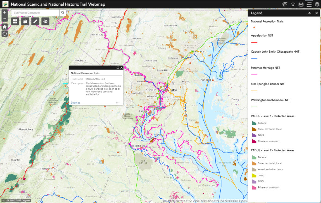 NTS Webmapping Application: A foundation for National Trails System ...